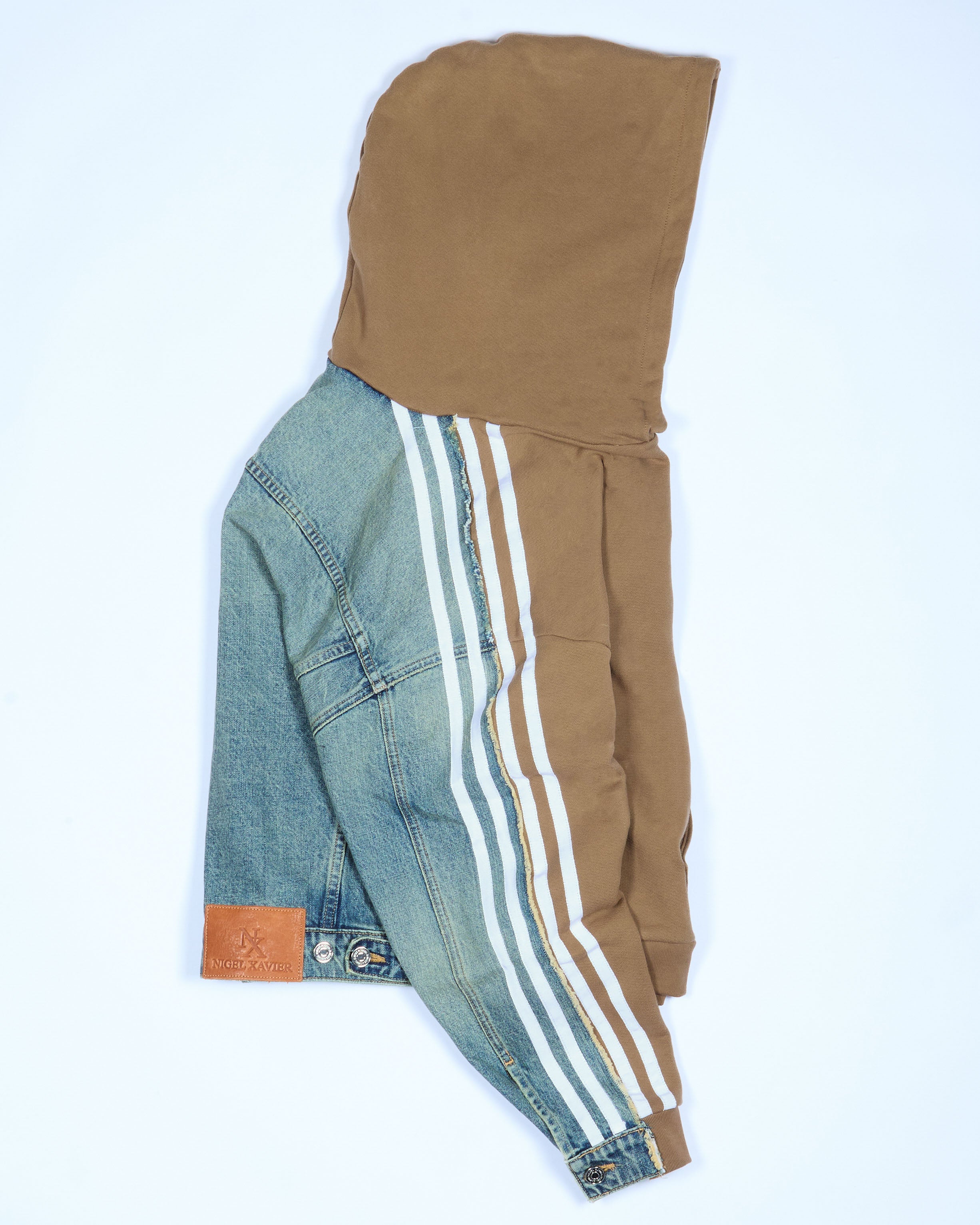 Tan Hybrid Hoodie – Nigel Xavier